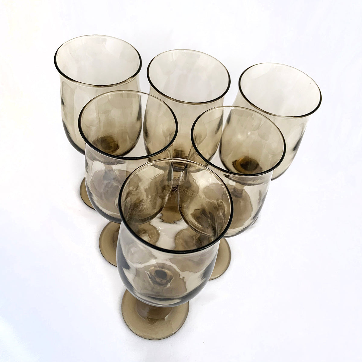 Vintage Tulip Tawny Connoisseur Wine Glasses Libbey Glass Usa Jacks
