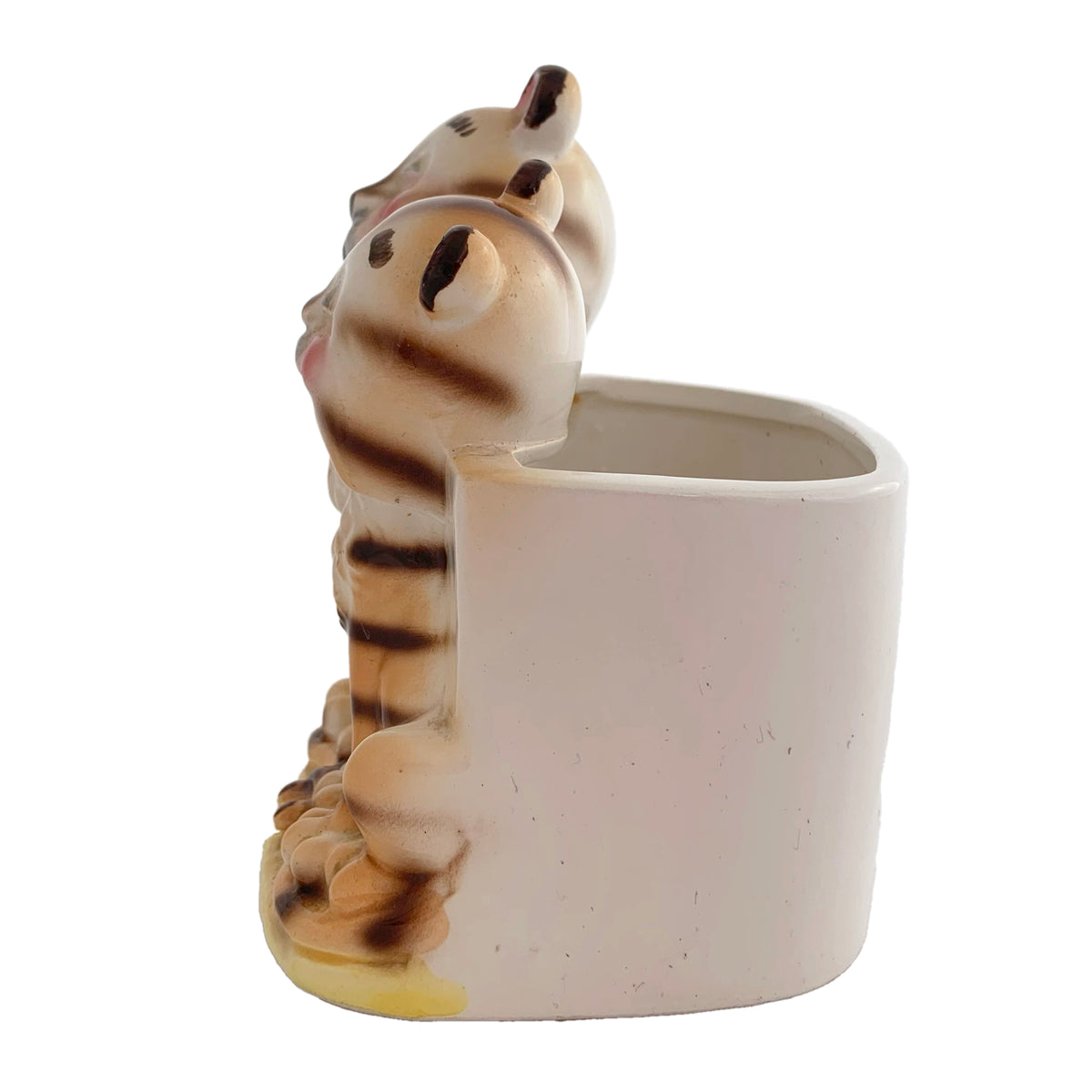 Vintage Kitsch Orange Tabby Cat Couple Ceramic Planter Inarco Japan ...