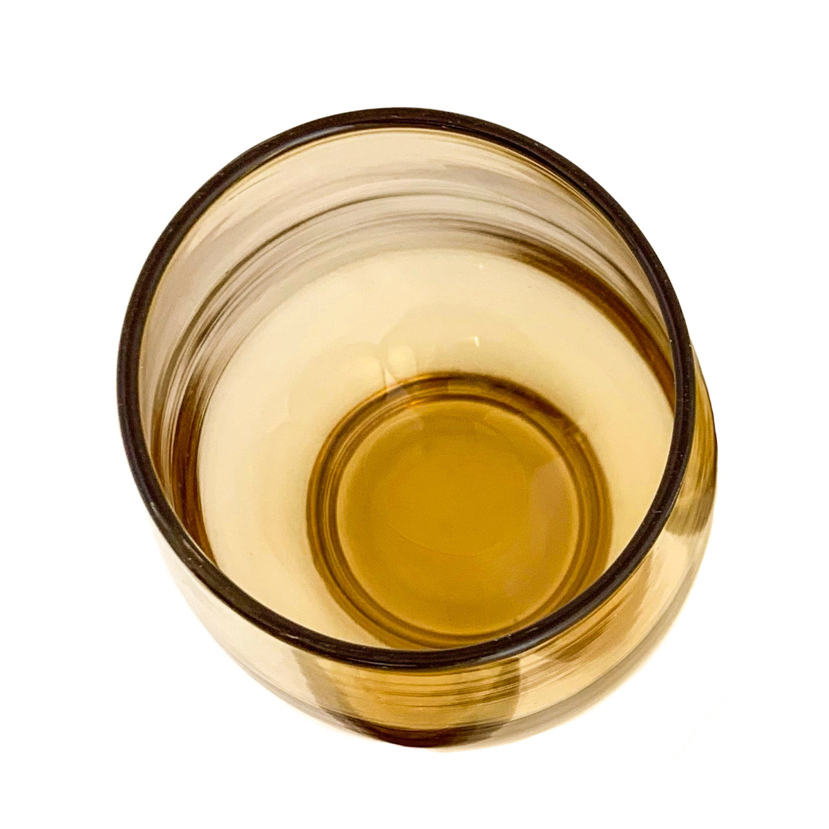Vintage Amber "Tempo" 10 Oz Flat Glass Tumbler, Libbey Glass, USA ...
